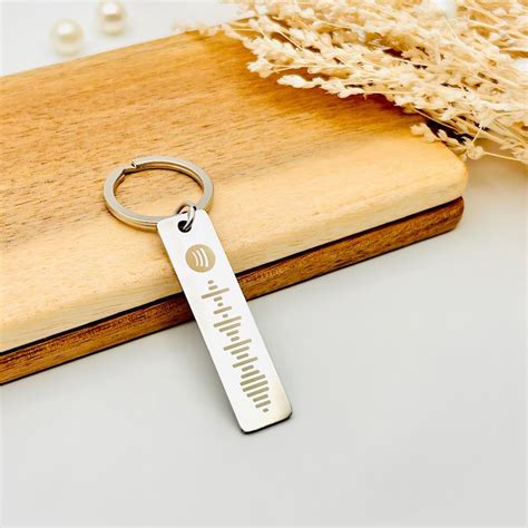 Personalized Spotify Code Keychain Custom Music T For Music Lovers Birthdays And Special