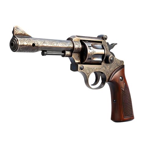 Premium Photo Revolver Isolated On A White Background