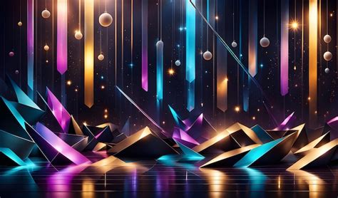 Premium Photo Abstract Background With Geometric Shapes 3d Rendering