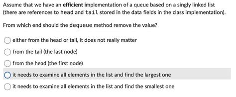 Solved Assume That We Have An Efficient Implementation Of A Chegg