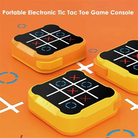 Electronic Tic Tac Toe Board Game Portable Interactive Puzzle For K