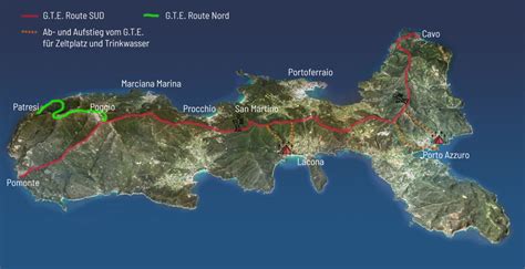Wandern auf dem GTE Elba große Inselüberquerung Tannenbär