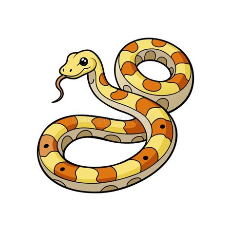 Intricate Carpet Python Coloring Page Stock Illustration Illustration