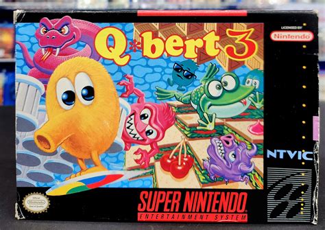 SNES Q Bert 3 CIB Movie Galore