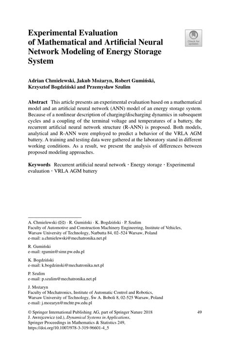 Pdf Experimental Evaluation Of Mathematical And Artificial Neural Network Modeling Of Energy