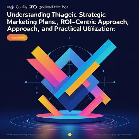 전략적 마케팅 계획 Roi 중심의 접근 방법 및 실제 활용법 이해하기