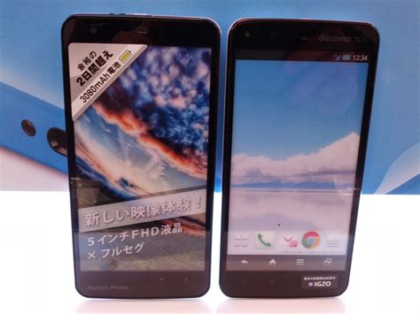 Beyond The Motor Sbm『aquos Phone Xx 206sh』とドコモ『同 Zeta Sh 01f』を並べてみた！