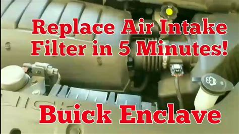 Buick Enclave - Quick & Easy Air Filter Change (Terrain, Traverse, Outlook) - YouTube