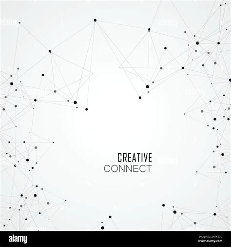 Technology Polygonal Science Background With Connecting Dots And Lines Stock Vector Image Art