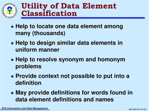 Ppt Data Element Classification Isoiec 11179 Part 2 Powerpoint