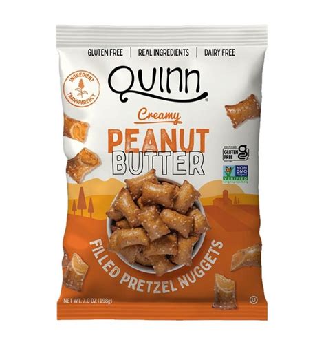 Quinn Creamy Peanut Butter Filled Pretzel Nuggets 65 7 Oz Nutrition