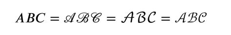 Luatex Unicode Math Use Several Calligraphic Fonts In Parallel Tex