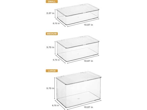 Sorbus Assorted 3pc Storage Bins W Lids