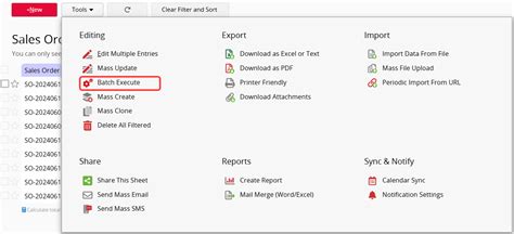 batch execute