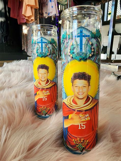 Patrick Mahomes Prayer Candle Urbansunflowerboutique
