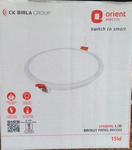 Round Orient Led Panel Light 15w Cool Daylight At ₹ 350 Piece In