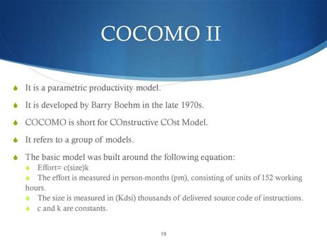 Chapter Software Effort Estimation Part Ppt Download