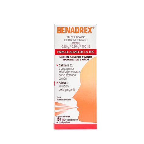 Benadrex Jarabe 0 25g 0 30g 150ml
