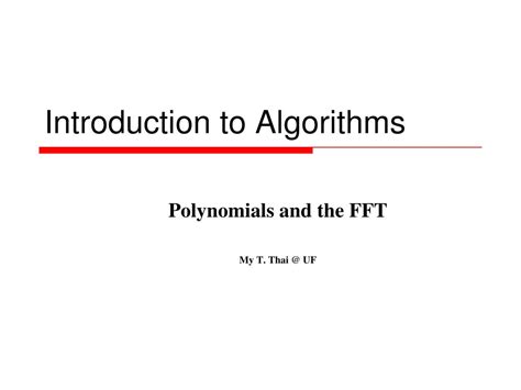 PPT Introduction To Algorithms PowerPoint Presentation Free Download ID