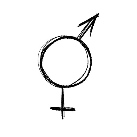 Premium Vector Male Mars And Female Venera Sex Symbol Ring With Arrow