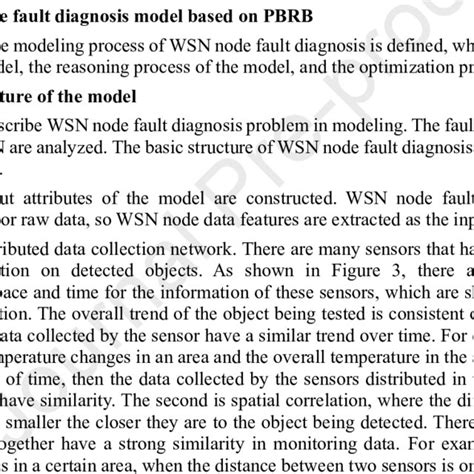 The Wsn Node Fault Diagnosis Model Based On Pbrb Download Scientific
