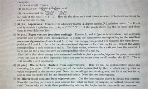 2 30 Pts Spectral Clustering Consider The