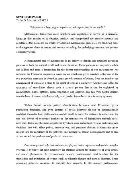 Synthesis Paper Pdf