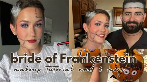 Eunice Stein And Bride Of Frankenstein Makeup Tutorial Fun Halloween Costume Ideas Youtube