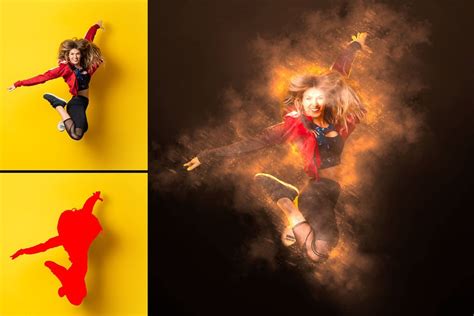 Burn Spark Effect Photoshop Action Design Cuts