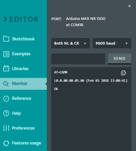 How To Check The Firmware Version The SARA Radio Module U Blox On The MKR NB Arduino