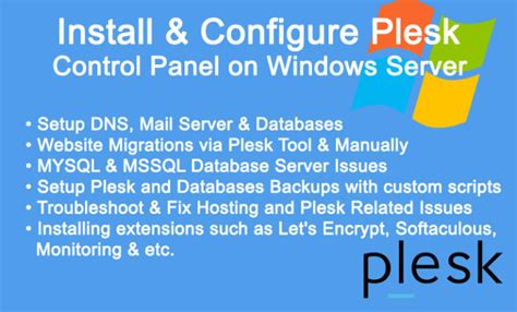 install configure secure or fix your plesk server issues on windows