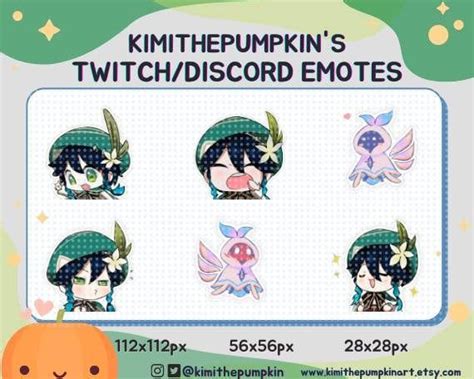 Animated Emotes For Twitchdiscord Or Youtube With Venti Premade