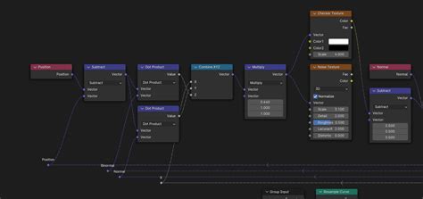 Stretch Noise Displacement Along Curve Geometry Nodes Blender Stack Exchange