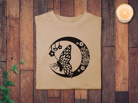 Butterfly Svg Love Yourself Svg Moon Svg Moon Phase Cut Etsy