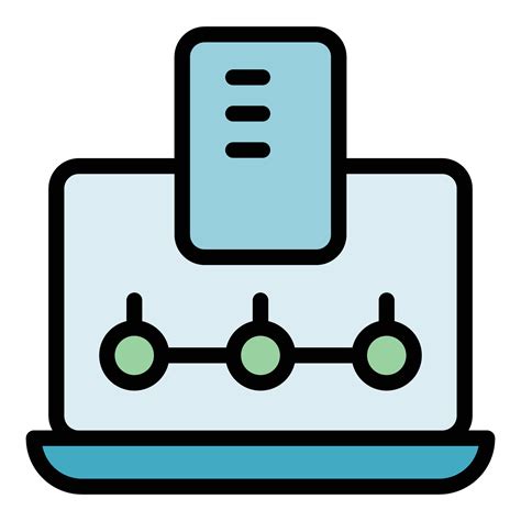 Laptop Vpn Icon Vector Flat 27142179 Vector Art At Vecteezy