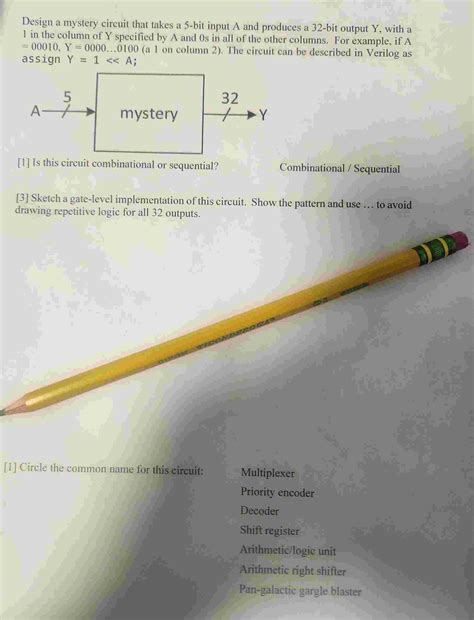 Design A Mystery Circuit That Takes A 5 Bit Input A