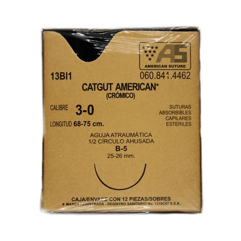 24498802 Sutura Catgut 4 0 American Sutures CAJA
