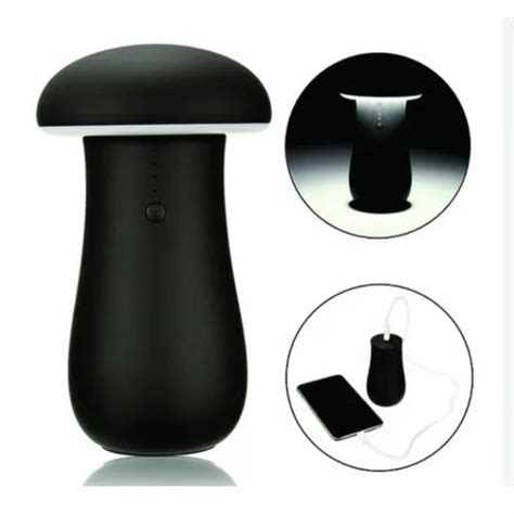 Black Travel Mushroom Table Lamp Cum Power Bank At Piece In New Delhi ID