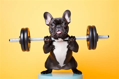 74000 Bulldog Lifting Weights Pictures