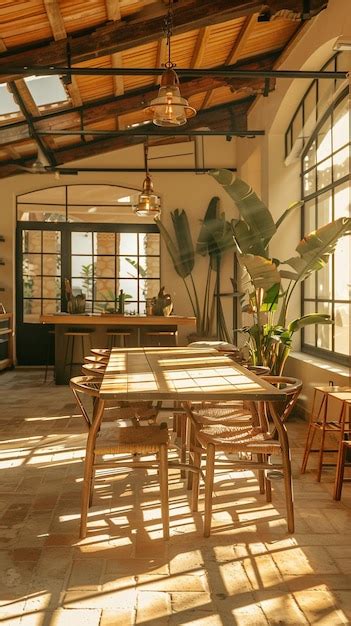 Premium Photo Collaborative Work Space Coworking Mediterranean Style