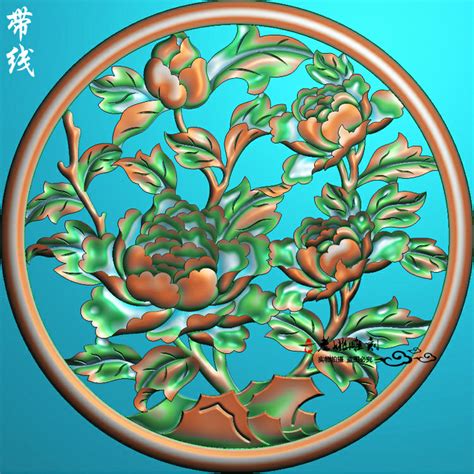 浮雕牡丹花素材 牡丹花浮雕石雕 第8页 大山谷图库