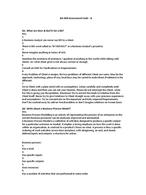 Suyog Code B Ans Sheet Pdf Use Case Business Process