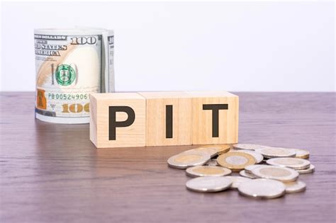 Premium Photo Top View Of Wooden Blocks With Text Pit Product