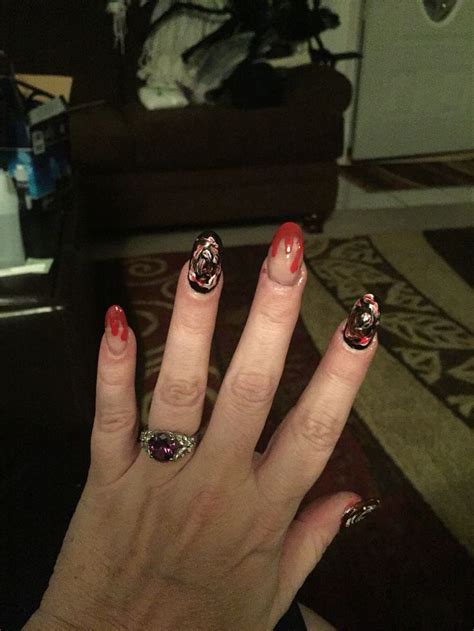 Pin By Teri Hopkins On Doing My Own Nails Class Ring Nails Jewelry