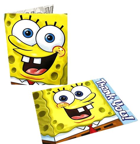 Spongebob Squarepants Combo Set Birthday Party Invitations And Thank
