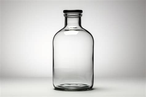 Premium Photo Empty Glass Bottle