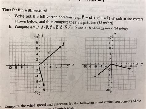 Solved Write Out The Full Vector Notation Eg Vector V