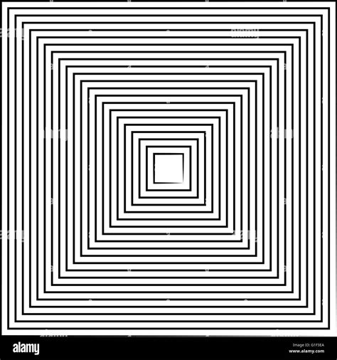 Abstract Radiating Contour Lines Monochrome Element Isolated On White