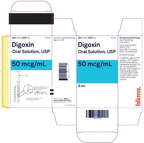 Digoxin Oral Solution Package Insert Prescribing Info