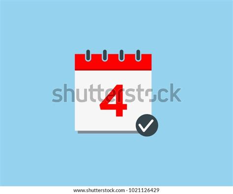 Calendar Check Mark Vector Illustration Stock Vector Royalty Free Shutterstock